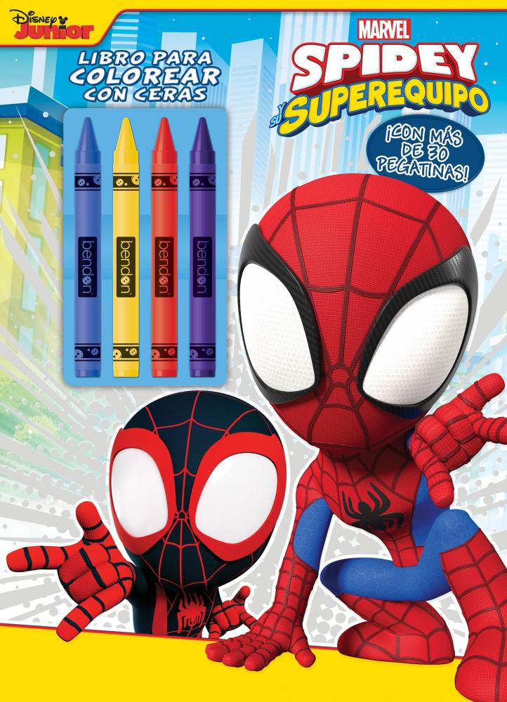 Spidey y su superequipo. Libro para colorear con ceras :: Libros Disney :: Libros :: Dideco